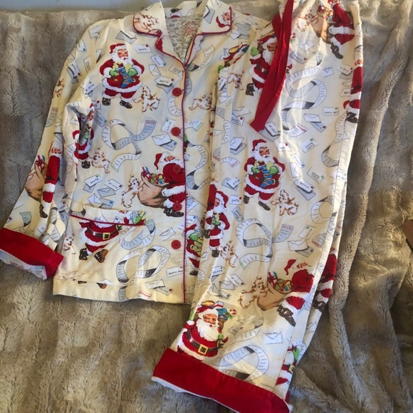 Nick & Nora | Intimates & Sleepwear | Nicknora Santa Letters Flannel ...